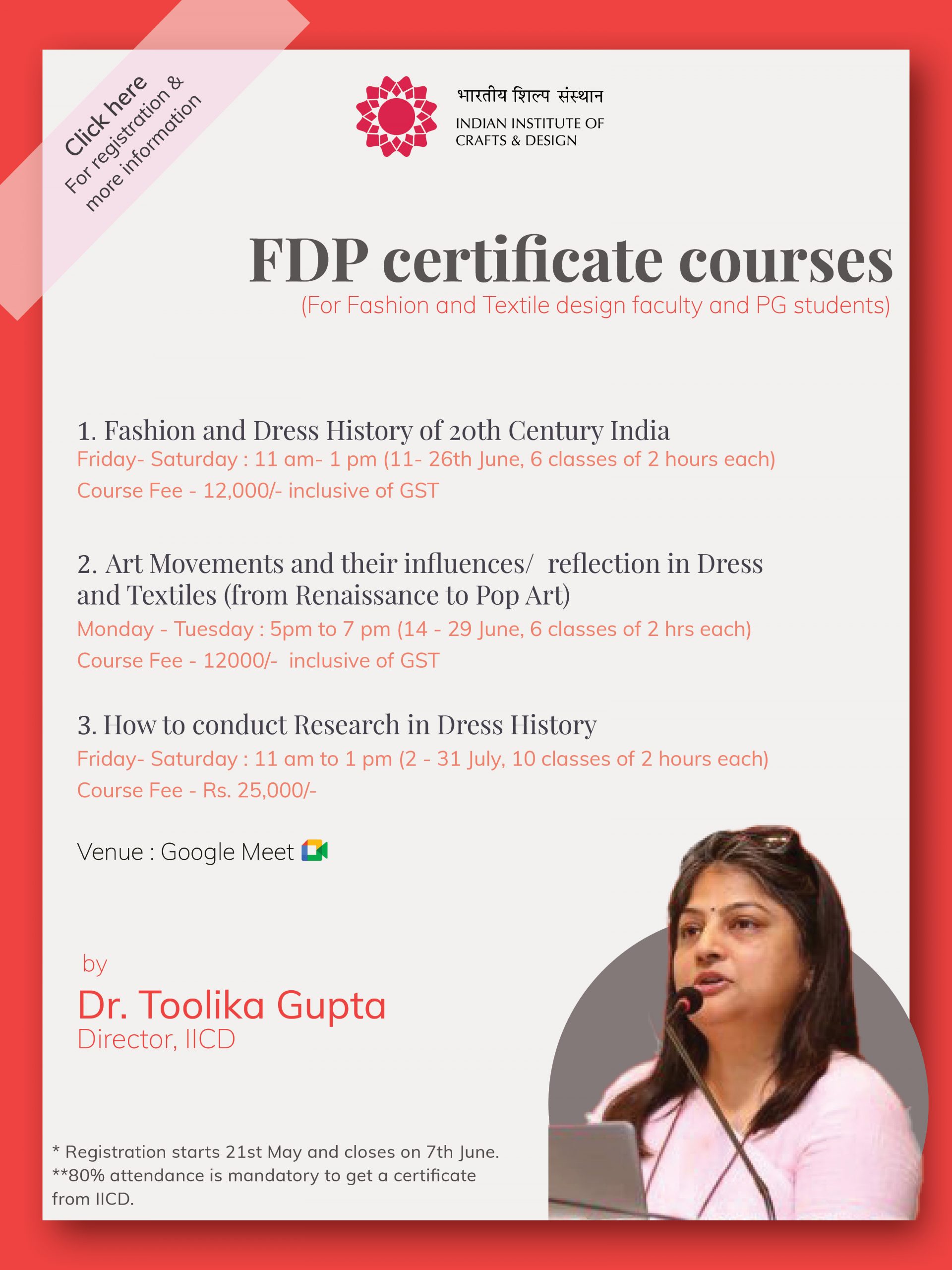 Summer FDP Certificate Courses – Design Institute in India, Arts and ...